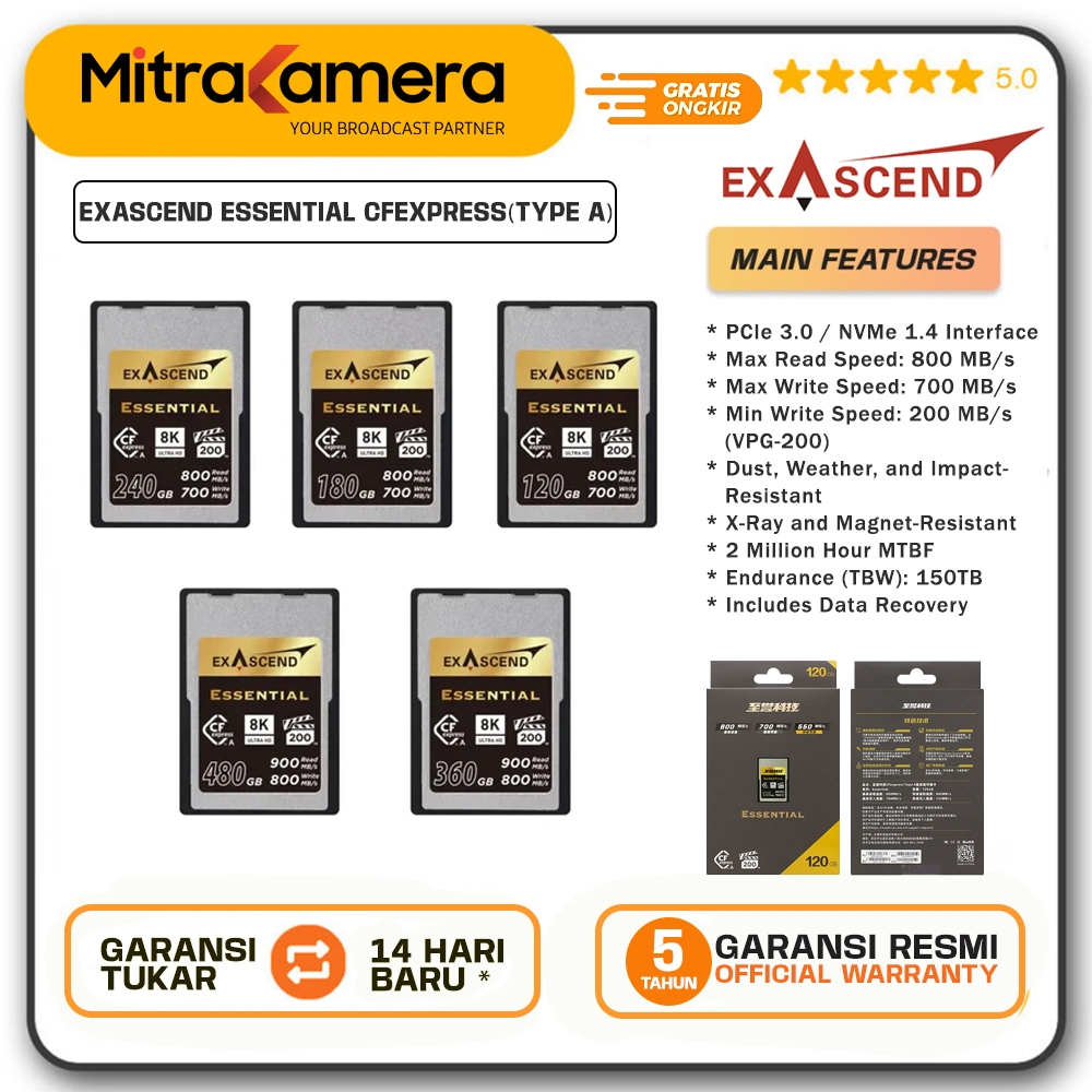 Jual EXASCEND Essential CFexpress(Type A) | Shopee Indonesia