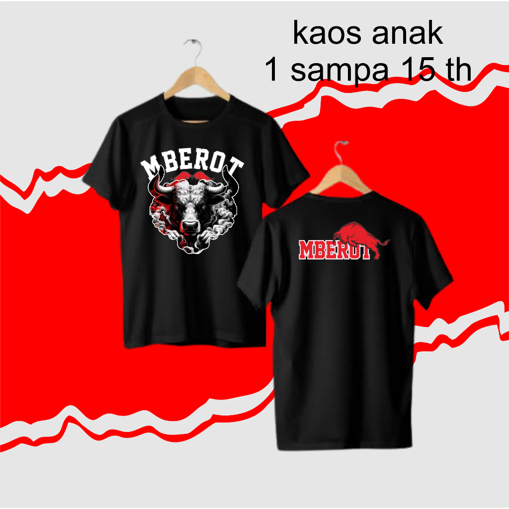 Jual KAOS BANTENGAN MBEROT GANK ANAK DISTRO KATUN KAOS BANTENGAN ...