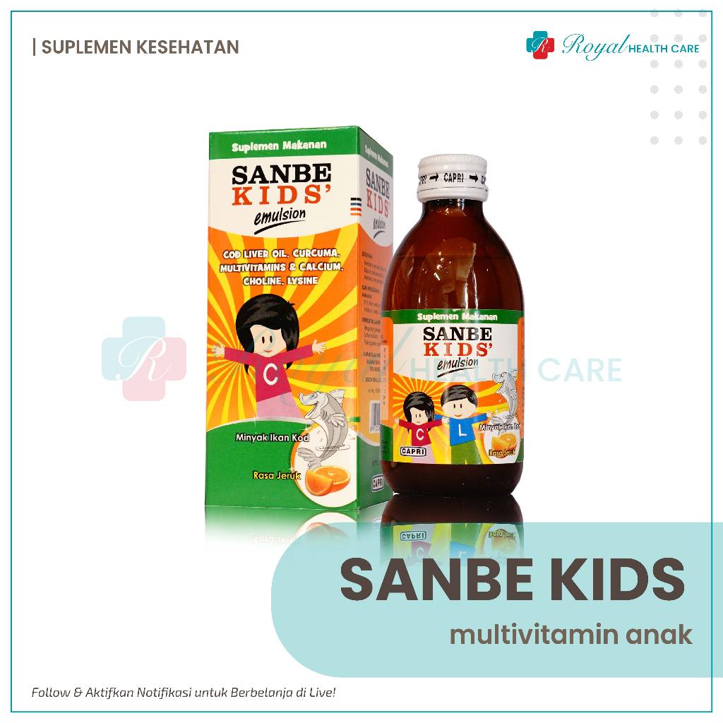Jual SANBE KIDS SIRUP 200 ML Efektif Memperbaiki Nafsu Makan Pada Anak ...