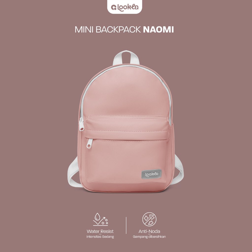 Jual Lookla I Mini Naomi Backpack Tas Ransel Sekolah Polos Lucu ...