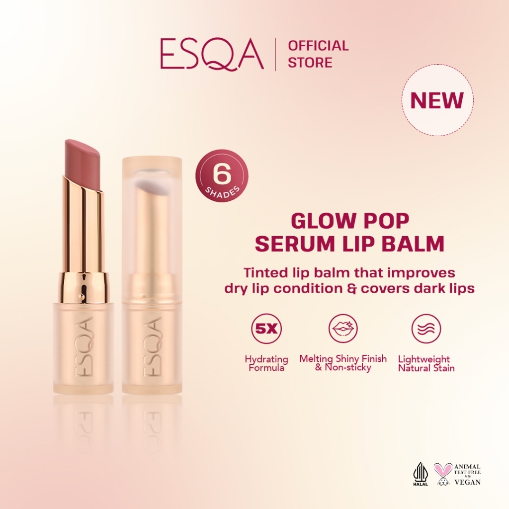Jual ESQA Glow Pop Serum Lip Balm | Shopee Indonesia