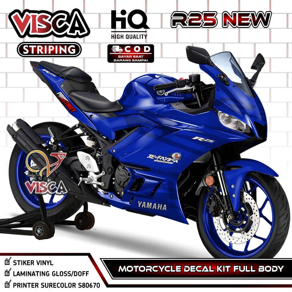 Jual Decal R25 New Full Body - Stiker R25 New FullBody - Dekal R25 New ...