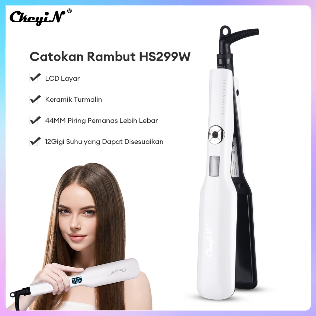 Jual CkeyiN Hair Straightener 2 in 1 Catokan Rambut Ceramic 44MM Layar ...