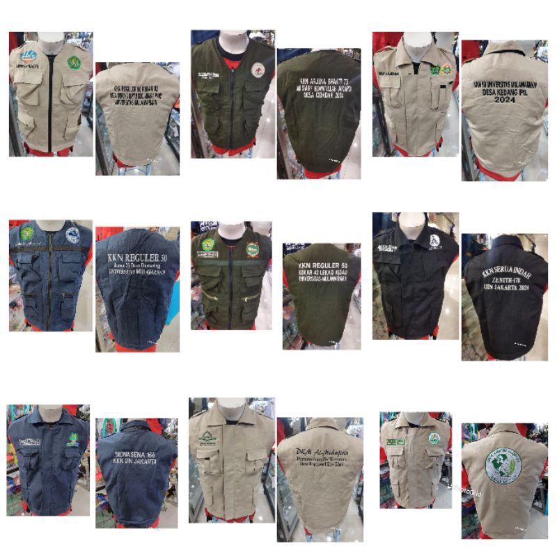 Jual ROMPI KKN#ROMPI MAHASISWA#ROMPI KEGIAATAN LAPANGAN#VEST | Shopee ...