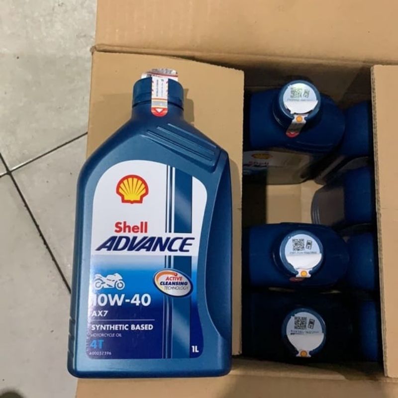 Jual OLI MOTOR OIL/OLI MESIN SHELL ADVANCE AX7 10W - 4T 1L | Shopee ...