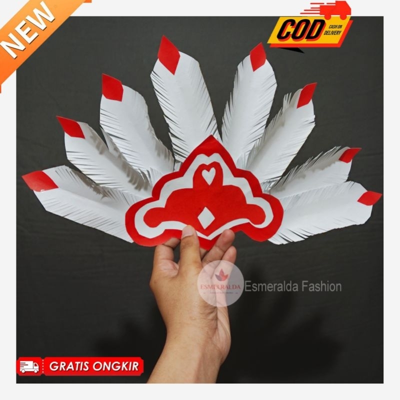 Jual [PROMO] Bando Karnaval Merah Putih Agustusan Lomba Mahkota Hiasan ...