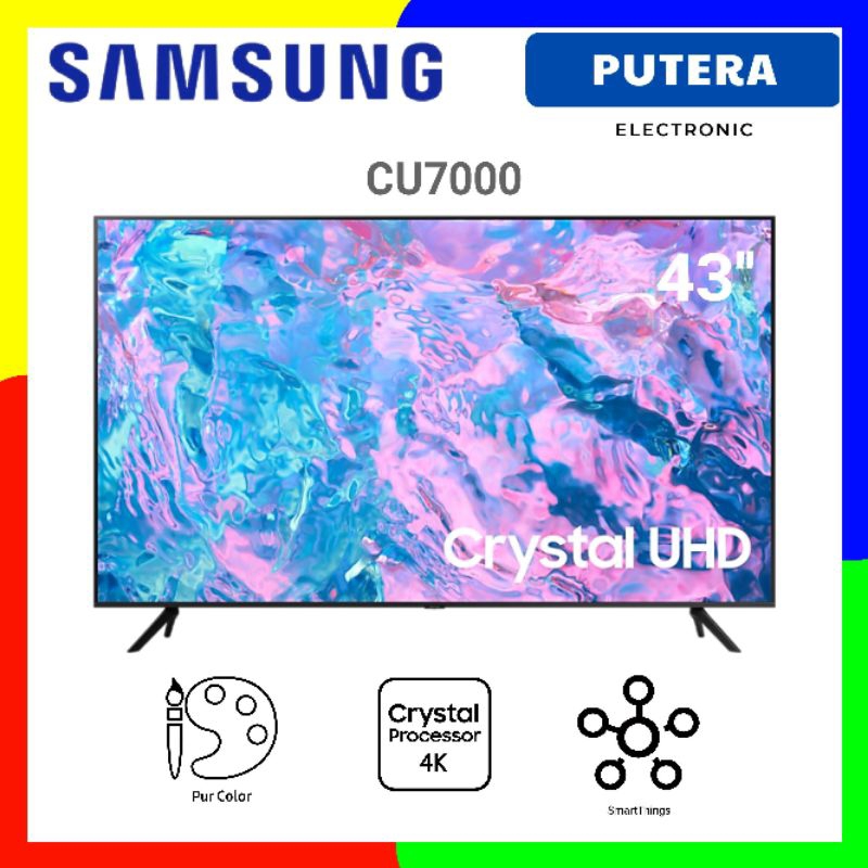 Jual SAMSUNG 43CU7000 CRYSTALUHD / UA43CU7000 4K SMART TV 43 INCH 2023 ...