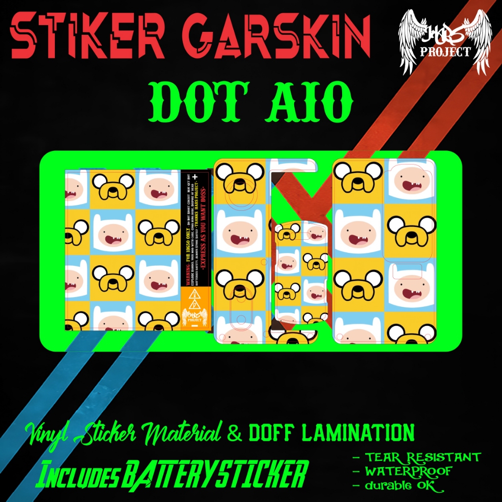 Jual stiker edisi adventure time + binus stiker batterai | Shopee Indonesia