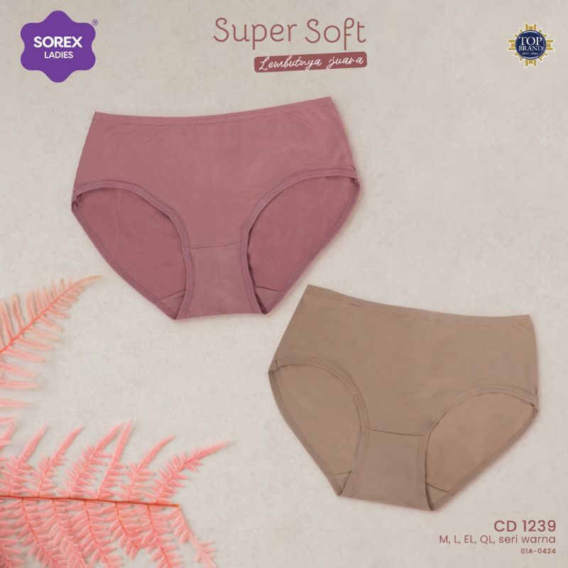 Jual Sorex Cd Basic Super Soft 1239 Midi Celana Dalam Wanita Nyaman Lembut | Shopee Indonesia