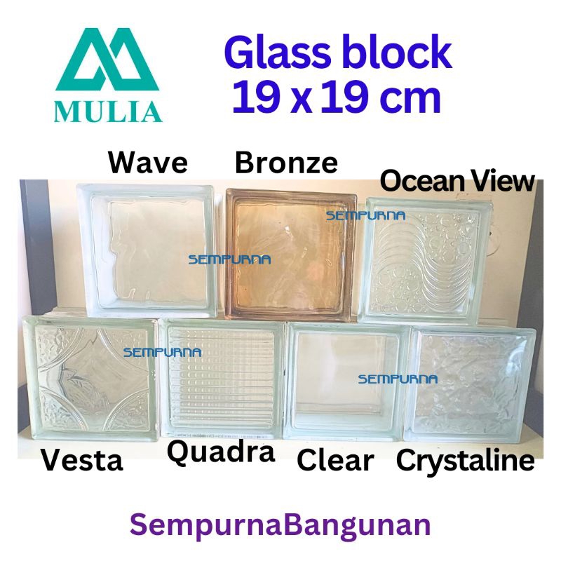 Jual Glass block glassblock Mulia Wave Bronze Clear Ocean View Vesta ...
