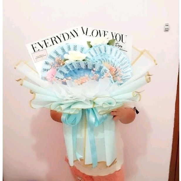 Jual READY Money Bouquet / buket uang / buket uang murah / kipas buket ...