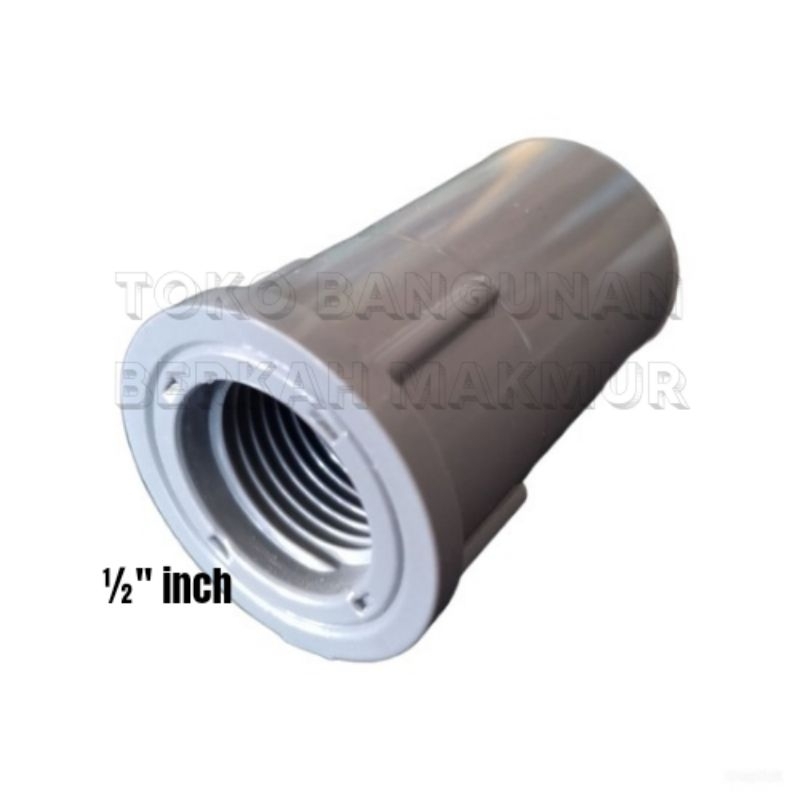 Jual Rucika Sock drat dalam ( SDD ) PVC ½"inch AW | Shopee Indonesia