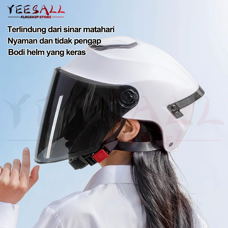 Jual Helm Half Face Dewasa Basic Solid Untuk Helm/Helm Sepeda Motor ...