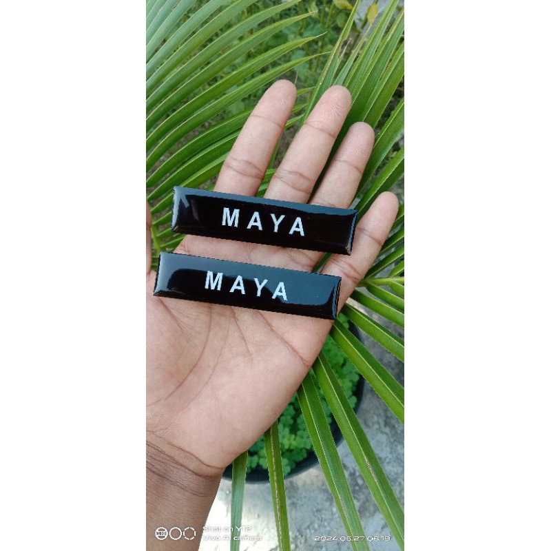 Jual Name tag / Nama Dada Akrilik Full Black | Shopee Indonesia