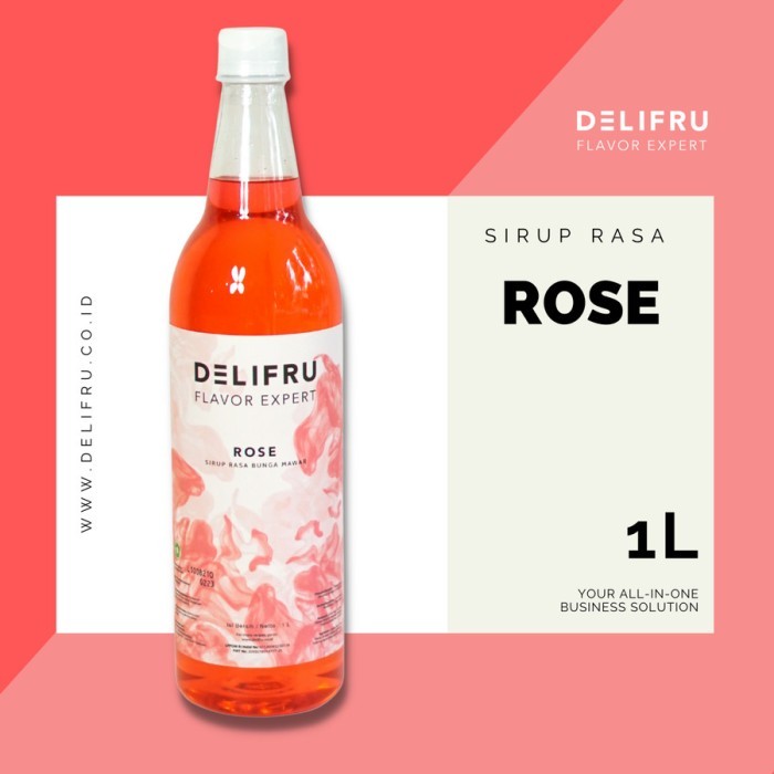 Jual Delifru Syrup Rose - Sirup Rose 1 Liter | Shopee Indonesia