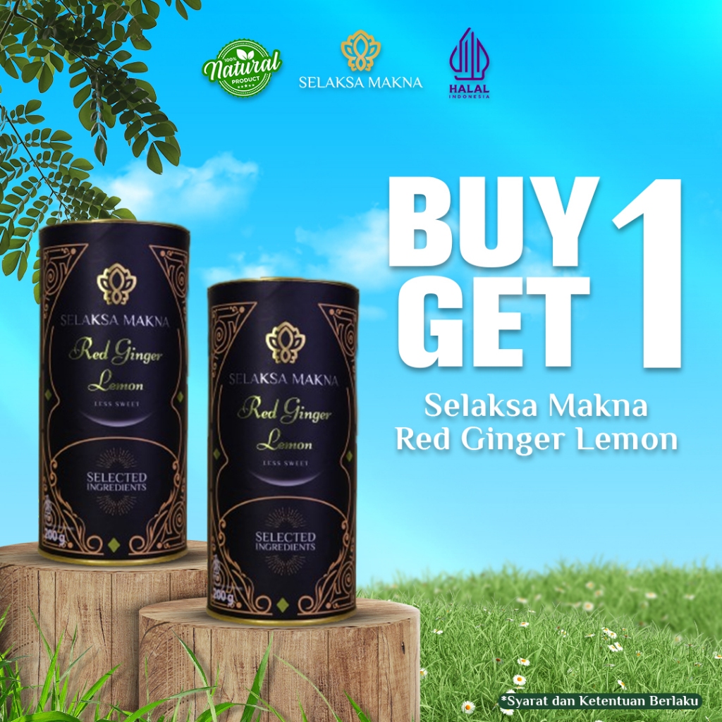 Jual Selaksa Makna Red Ginger Lemon Can 200 Gr Buy 1 Get 1 | Shopee Indonesia