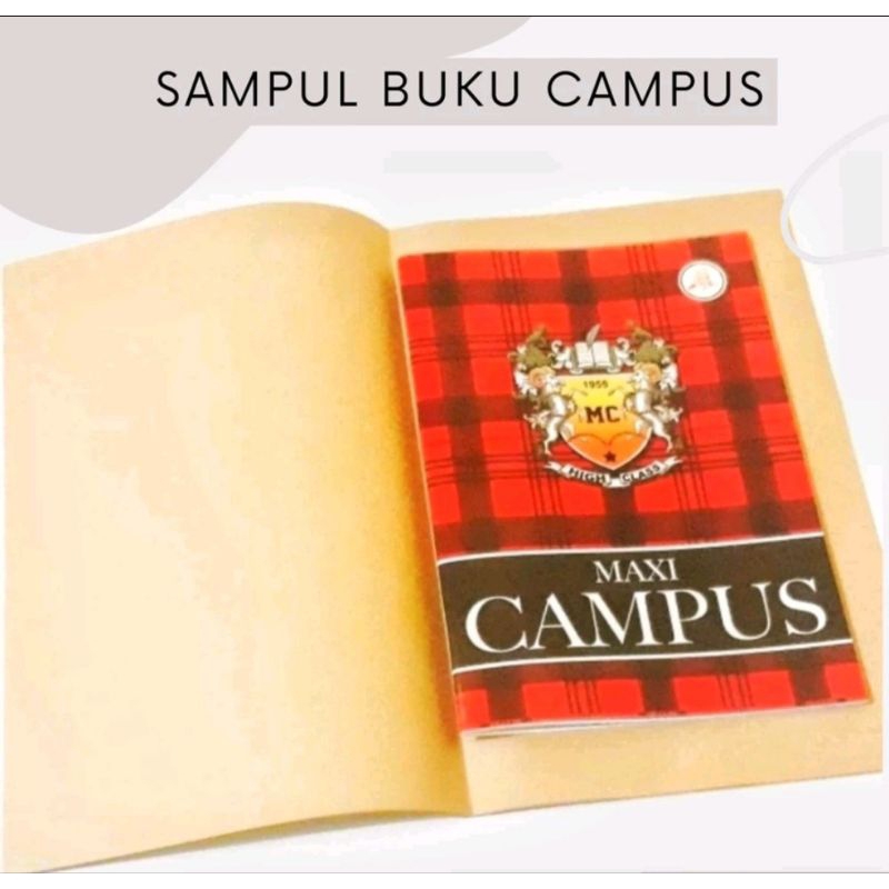 Jual Sampul Buku Coklat Campus Sampul Buku Boxi isi 20pcs | Shopee Indonesia