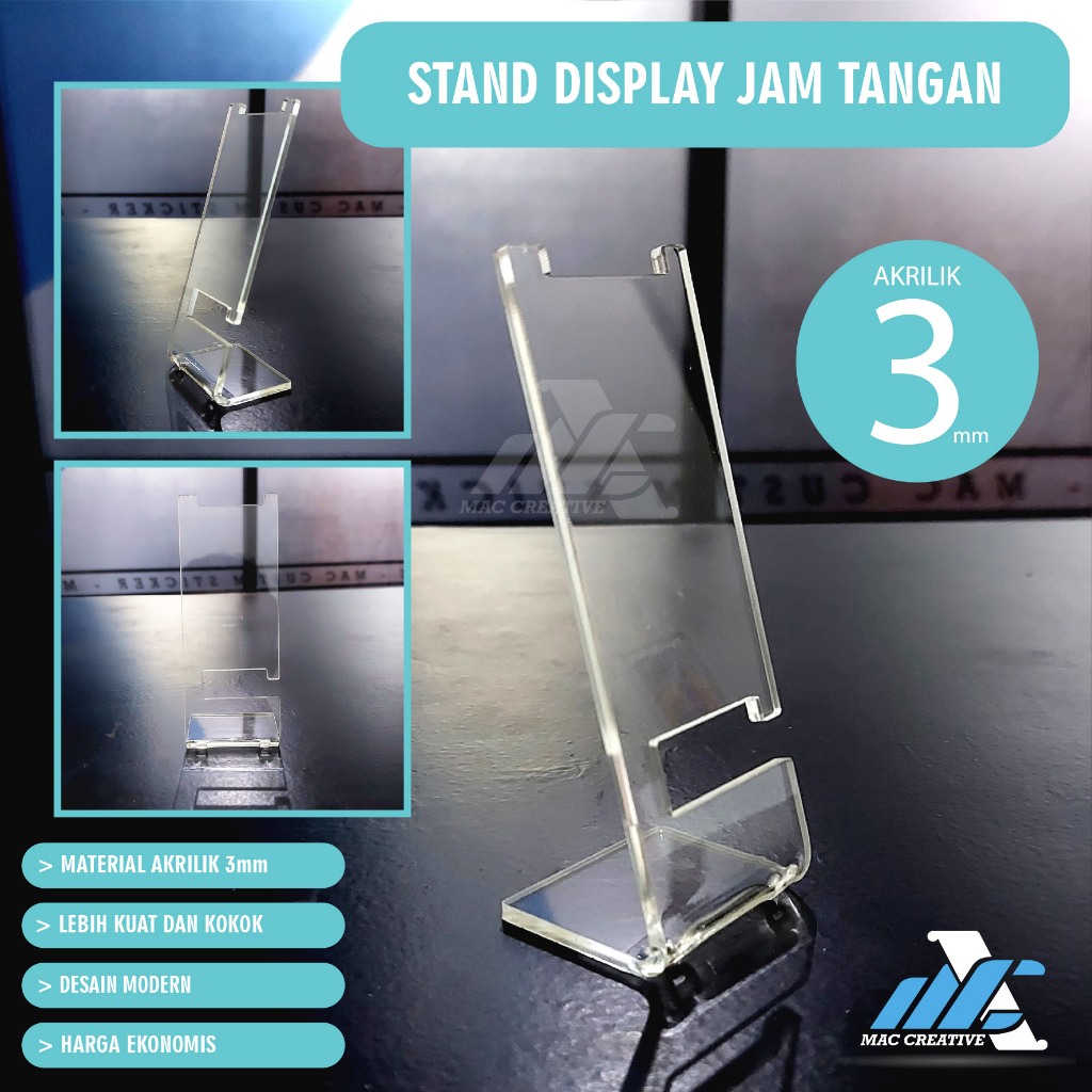 Jual TEMPAT PAJANGAN DISPLAY JAM TANGAN AKRILIK, STAND DISPLAY JAM ...