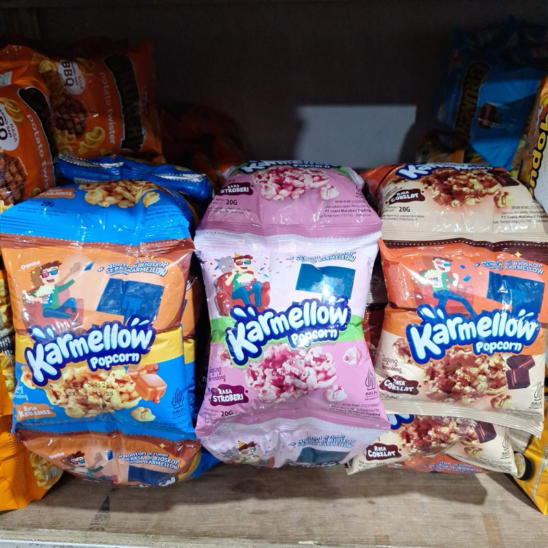 Jual KARMELLOW popcorn 20gram renteng | Shopee Indonesia
