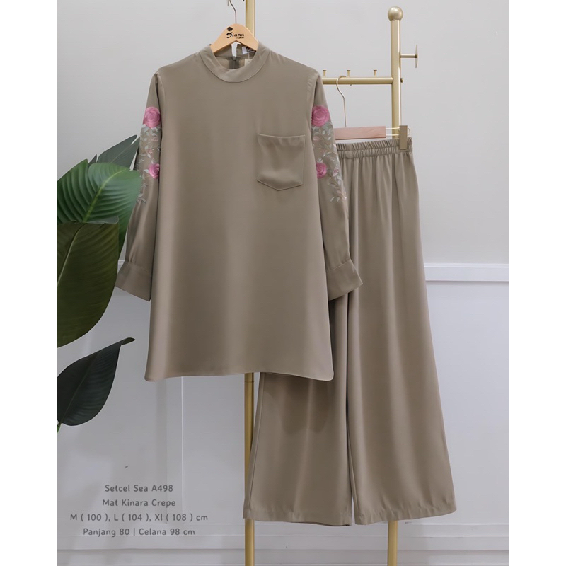 Jual SETCEL SEA BAHAN TOYOBO / SETCEL SEA KINARA CREPE A498 | Shopee ...