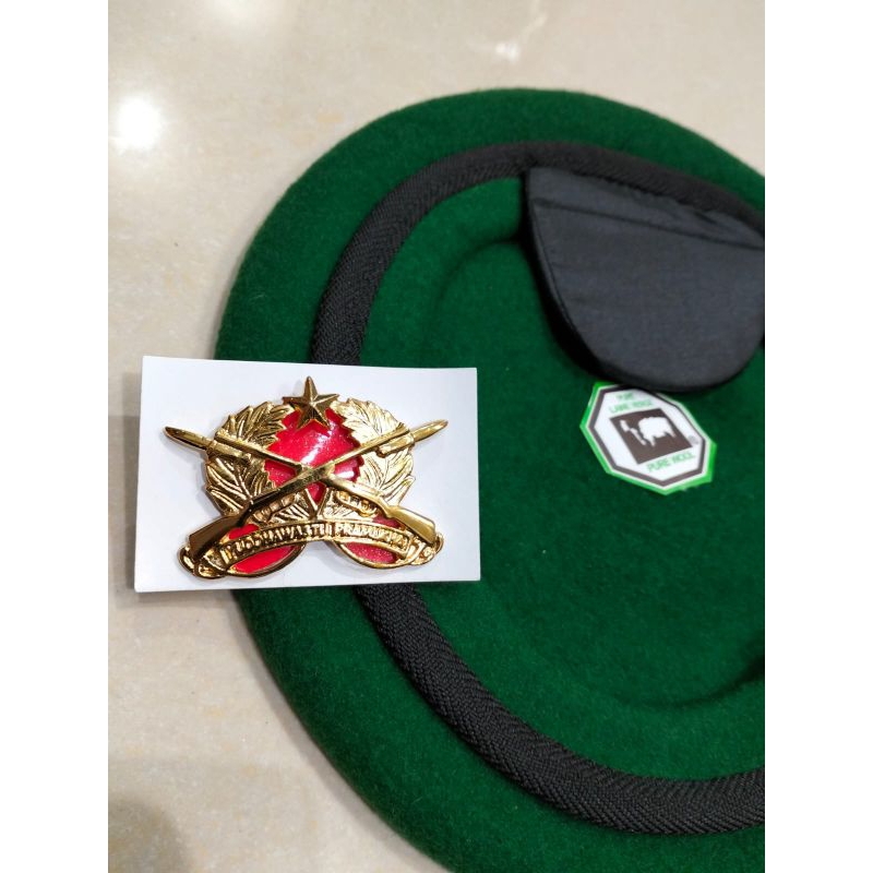 Jual BARET HIJAU INFANTRI, INFANTERI TNI AD CAMEL PURE WOOL | Shopee ...