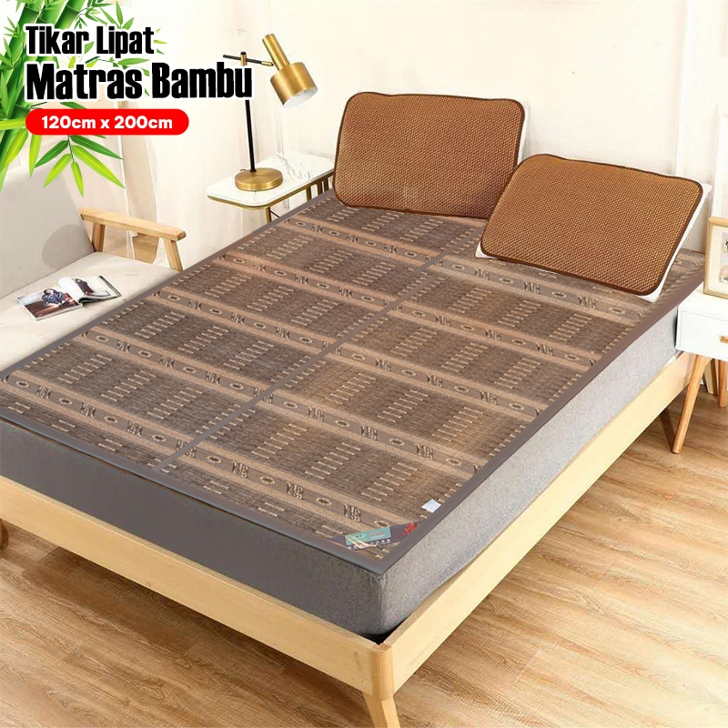 Jual TIKAR LIPAT BAMBU Premium /Karpet Alas Lantai Terdapat 3 Uk 120cm ...