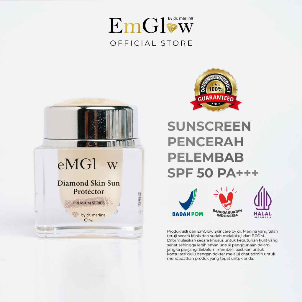 Jual EMGLOW - DIAMOND SKIN SUN PROTECTOR | Diamond Powder Sunscreen ...