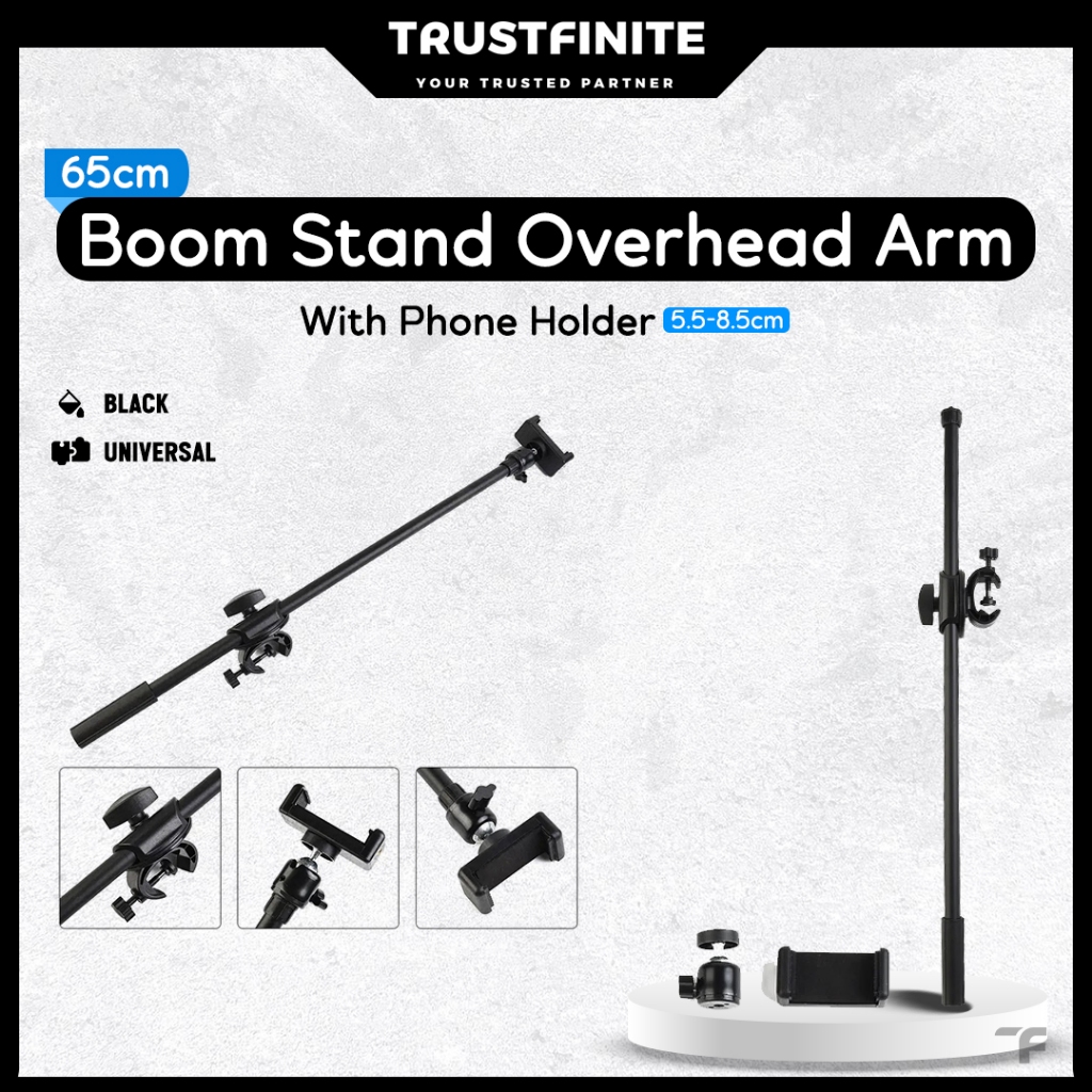Jual Boom Stand Overhead Arm 65cm Boom Stand Overhead Arm with Phone ...