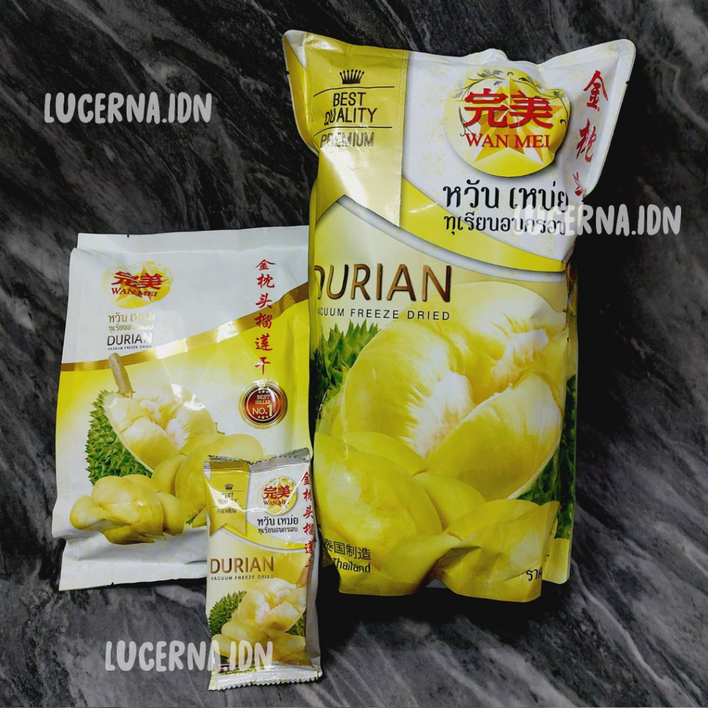 Jual Wan Mei Durian Vacuum Freeze Dried Single pack/ Medium (4 Pack ...