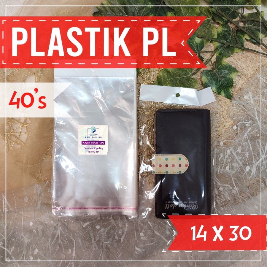Jual Plastik OPP Display 14 x 30 cm Tebal Premium 40s Micron / Plastik ...