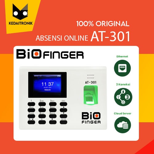 Jual Biofinger AT301 Mesin Absensi Sidik Jari Fingerprint Bio Finger AT ...