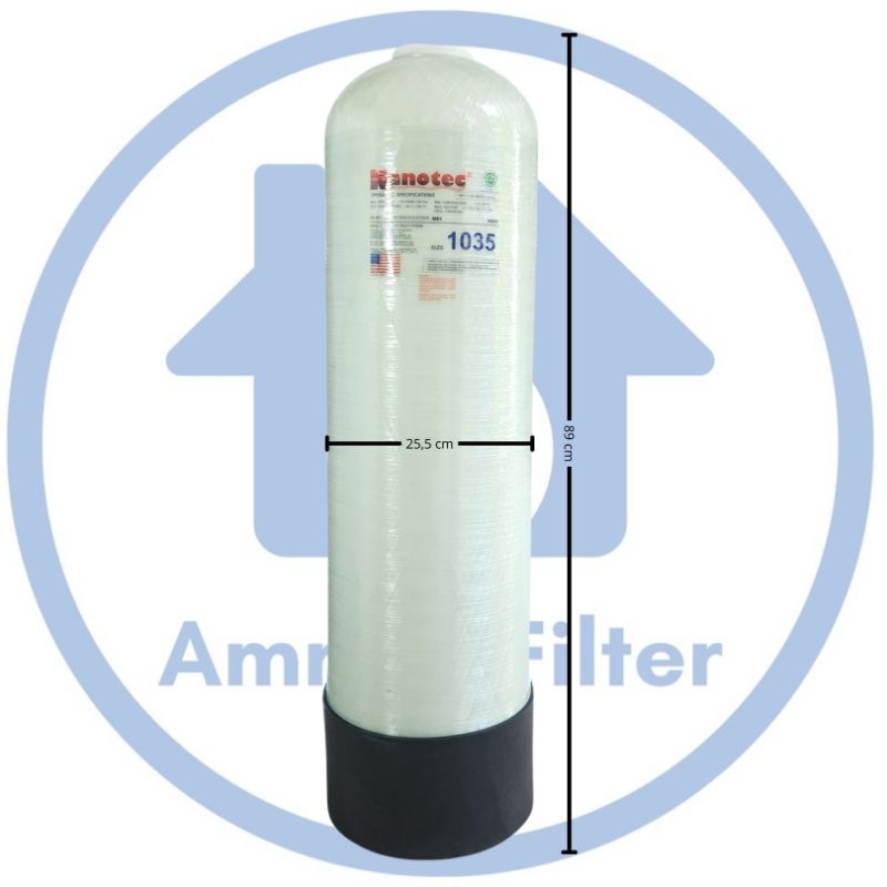 Jual Tabung Filter Air FRP 1035 Set 3 Way Valve NANOTEC | Shopee Indonesia