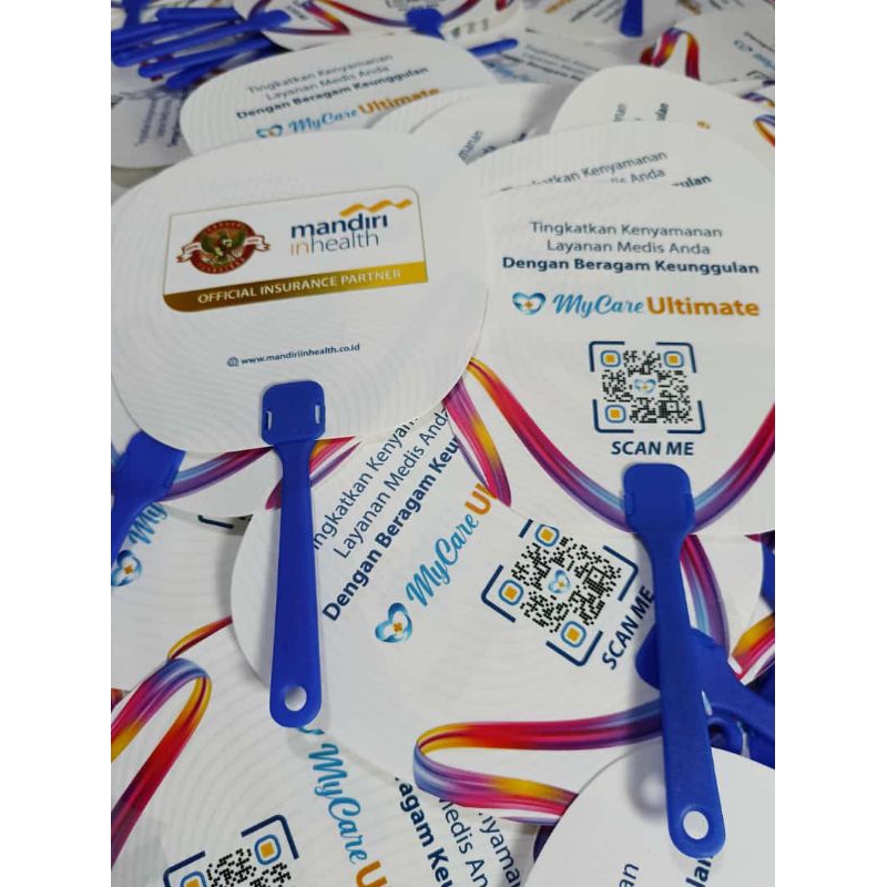 Jual kipas custom. souvenir kipas tangan custom bahan PVC/PPC | Shopee ...