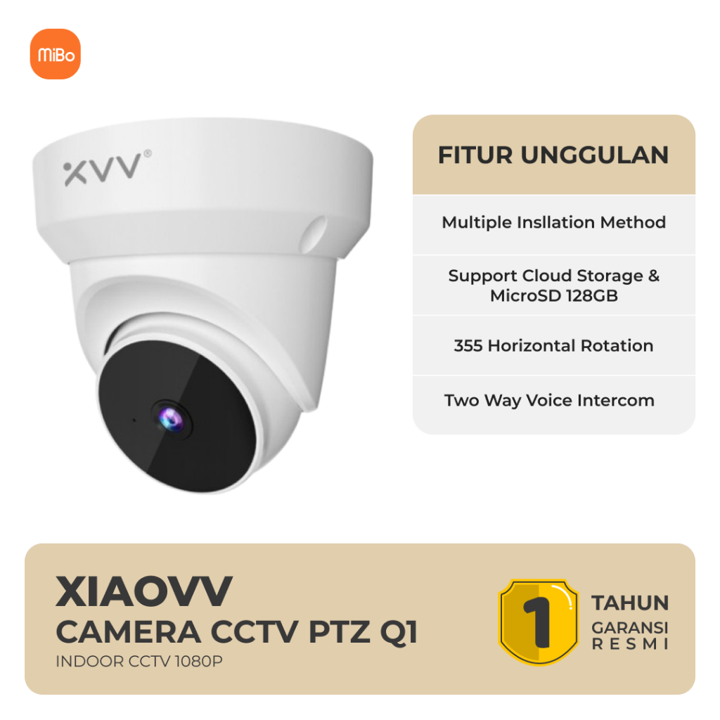 Jual Xiaovv Kamera CCTV WiFi PTZ Smart Camera 1080P - Q1 | Shopee Indonesia