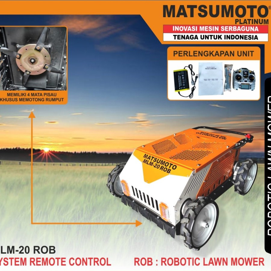 Jual Robotic Lawn Mower Mesin Potong Rumput Robot Matsumoto MLM 20 ROB ...