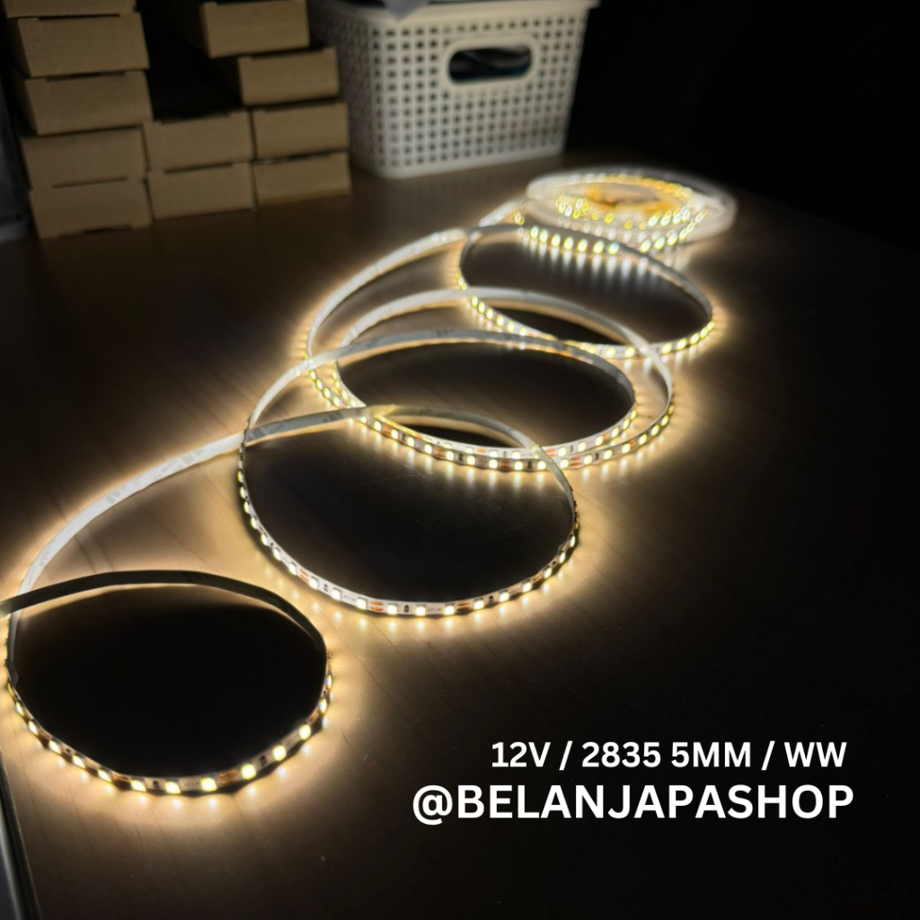 Jual YAMASAKI LED Strip 12V / 2835 / 120LED 5MM - KUALITAS PREMIUM! (WAJIB TRAFO) | Shopee Indonesia