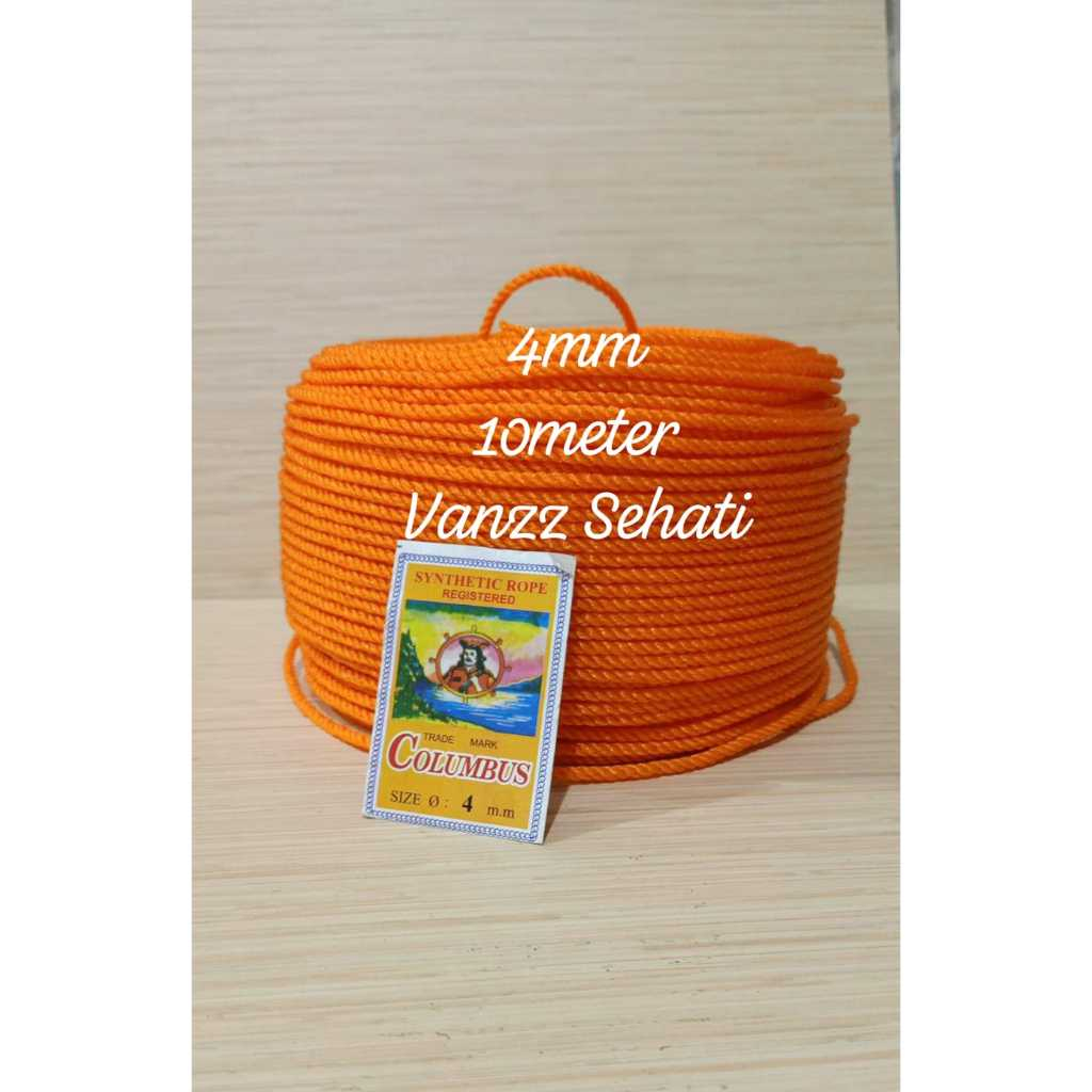 Jual Tali nilon Plastik Ukuran 4mm pajang 10 Meter / Tali Jemuran ...