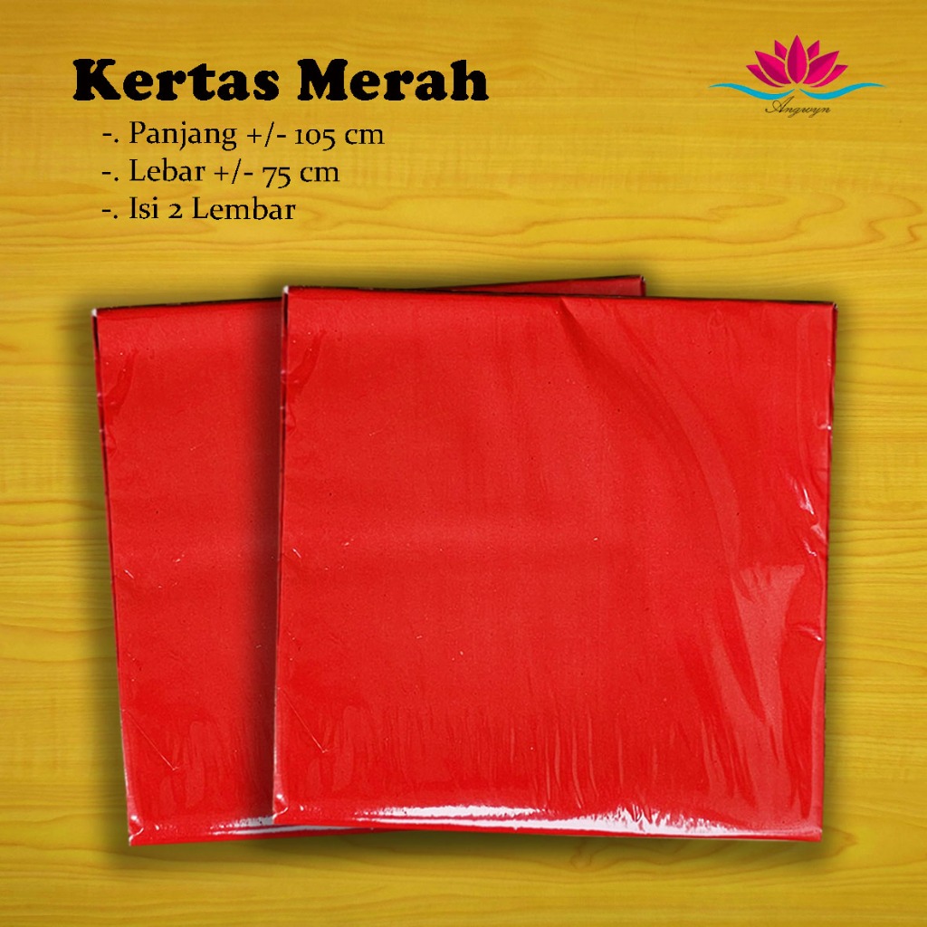 Jual Kertas Merah Polos isi 2 lembar | Shopee Indonesia
