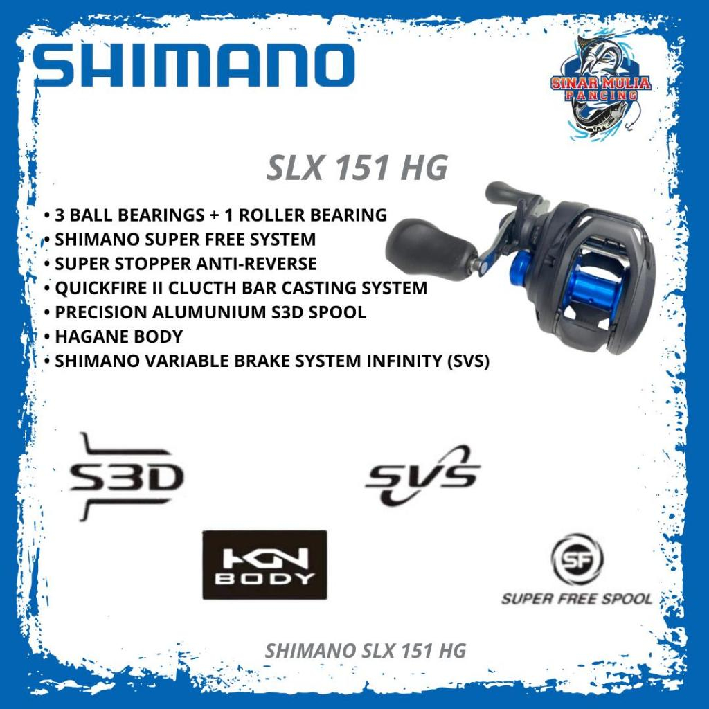 Jual REEL BAIT CASTING SHIMANO SLX 151 HG ( KOTAK HITAM 22) | Shopee ...