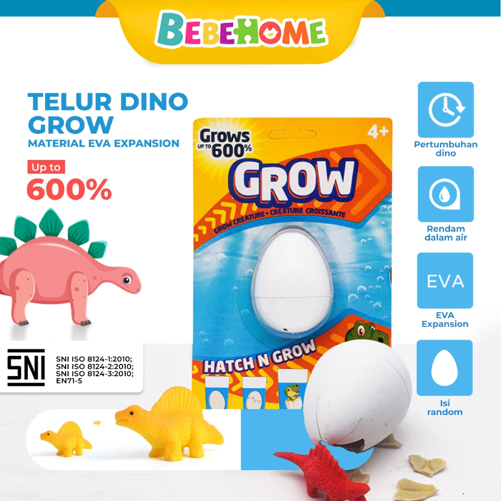 Jual BEBEHOME SNI Telur Dinosaurus Mainan Anak Dinosaurus Bertelur ...