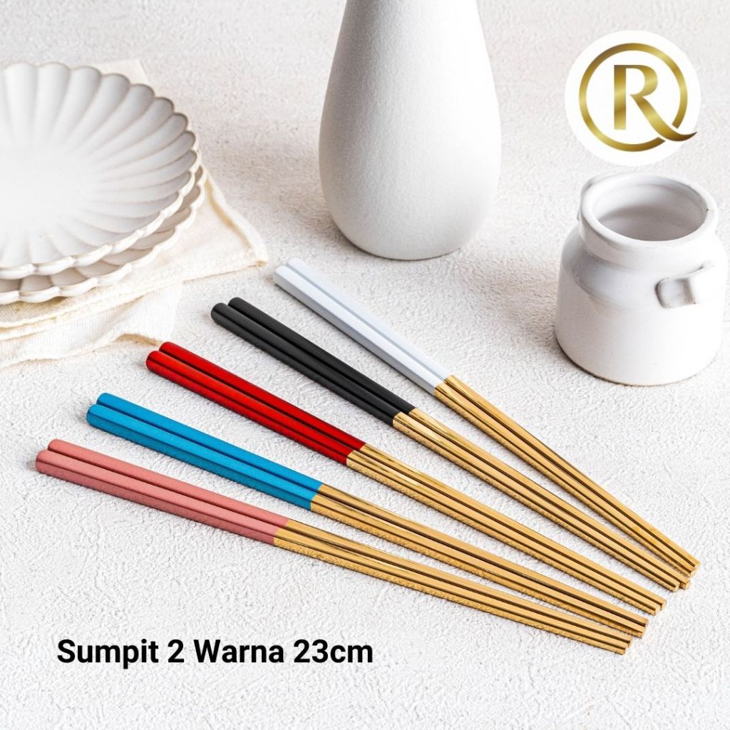 Jual Sumpit Persegi Stainless Steel 2 Warna Korea Tebal 23cm | Shopee ...