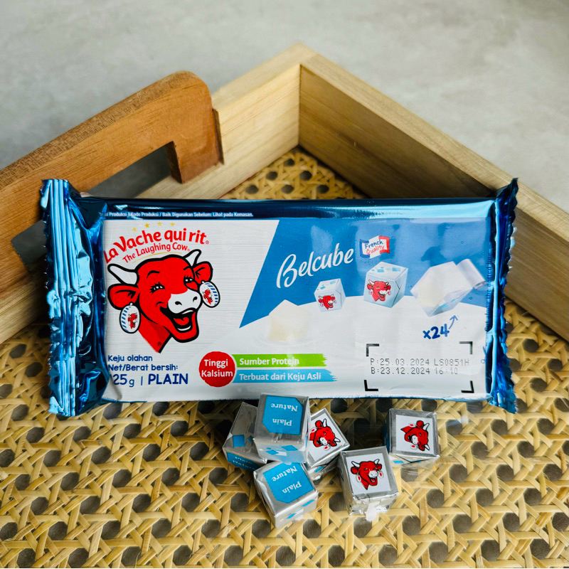 Jual BELCUBE Plain Cheese MPASI Bayi 24pcs Keju Cube Kotak Free Kotak ...