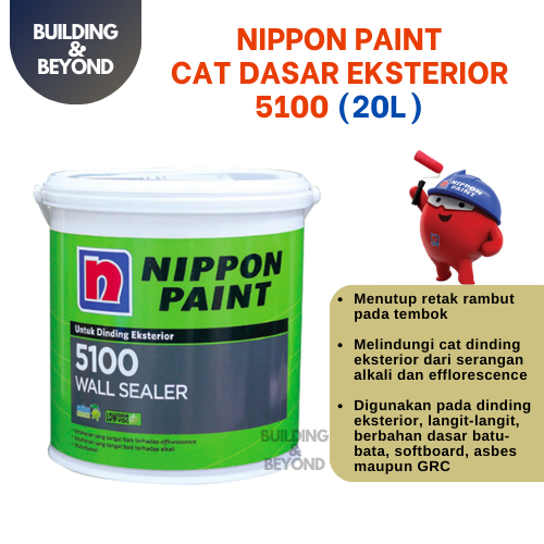 Jual CAT DASAR TEMBOK / WALL SEALER / PRIMER DINDING EKSTERIOR NIPPON ...
