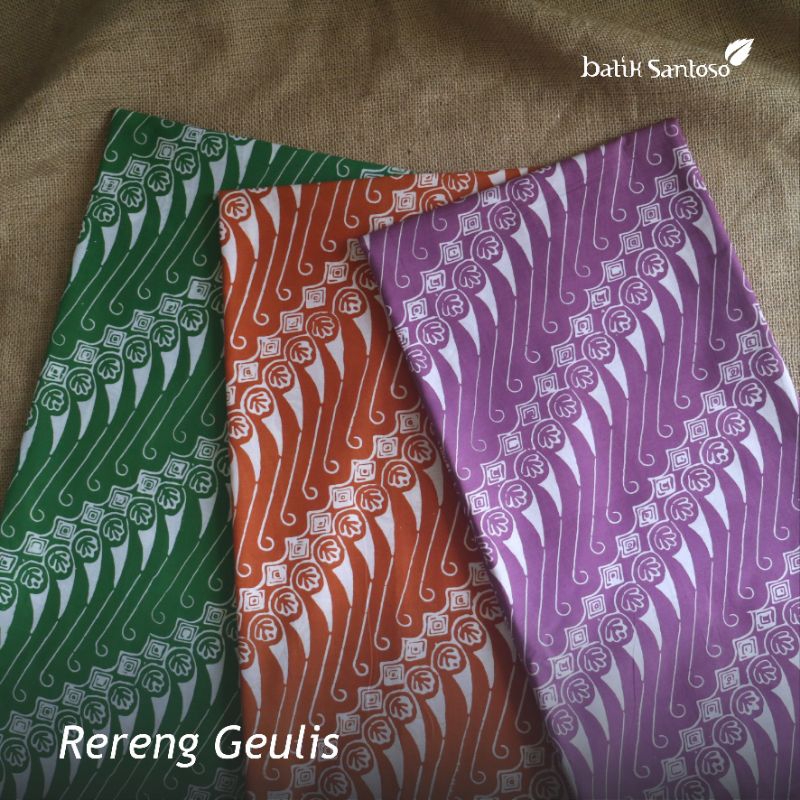 Jual Batik Santoso Rereng Geulis - Kain Batik Cap Sewarna | Shopee ...