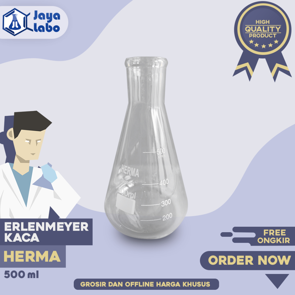Jual Erlenmeyer HERMA 500 ml / Erlenmeyer Flask HERMA 500 ml | Shopee ... Jual Erlenmeyer HERMA 500 ml / Erlenmeyer Flask HERMA 500 ml | Shopee ...
