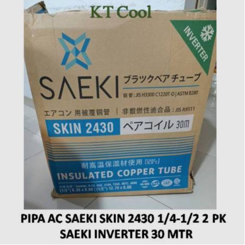 Jual PIPA AC SAEKI SKIN 2430 1/4-1/2 2 PK SAEKI INVERTER 30 MTR | Shopee Indonesia