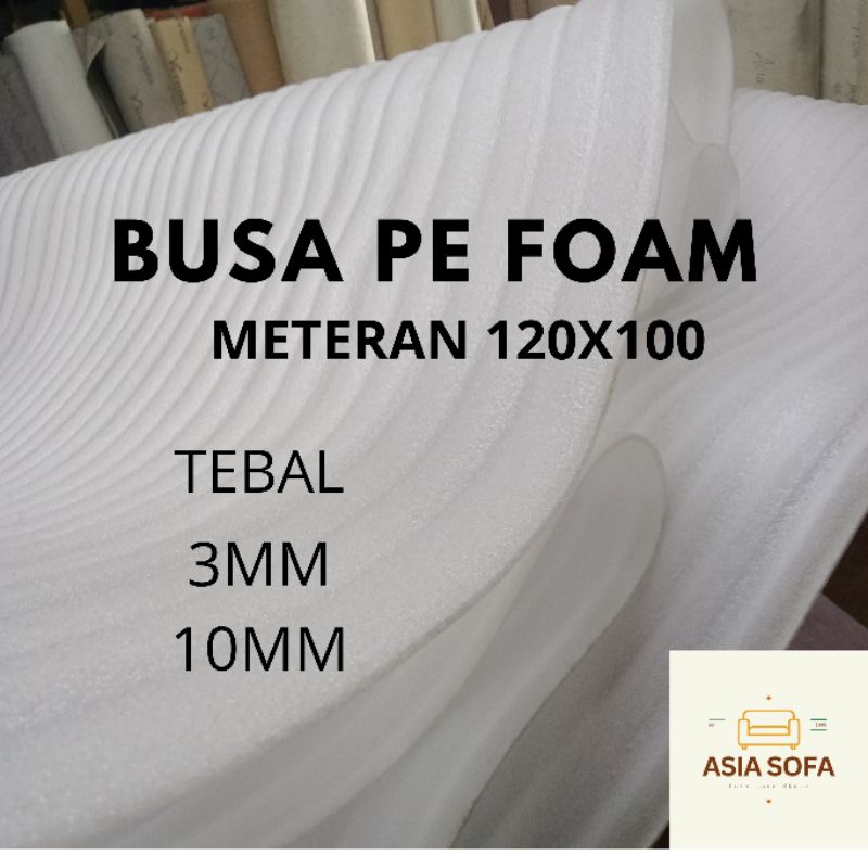 Jual BUSA PE FOAM Bonded 10mm Dan 3mm Tebal Berkualitas/Busa packing ...