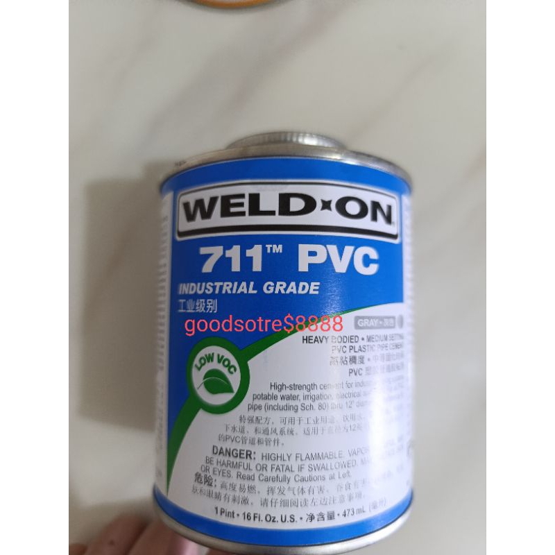 Jual weld on 711 lem pvc glue 473ml | Shopee Indonesia