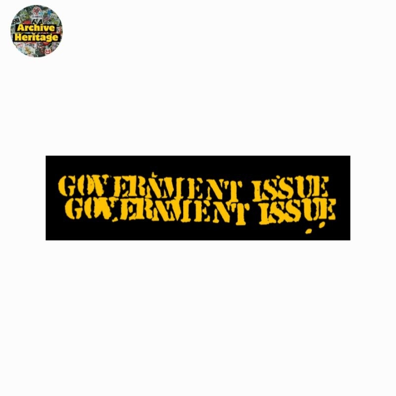 Jual sticker Goverment Issue band hardcore punk stiker | Shopee Indonesia