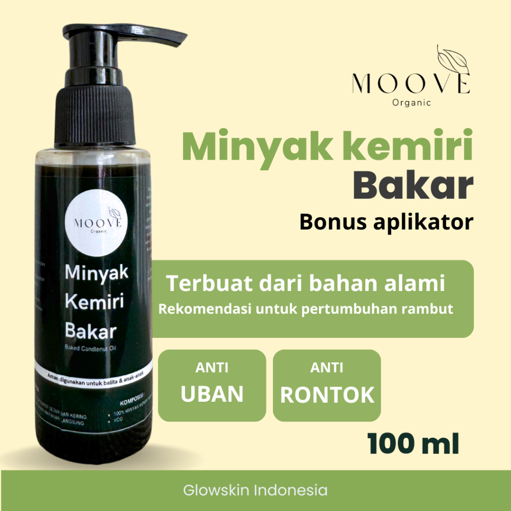 Jual (COD) Minyak Kemiri Bakar Original 100% Moove - Penumbuh Penghitam ...